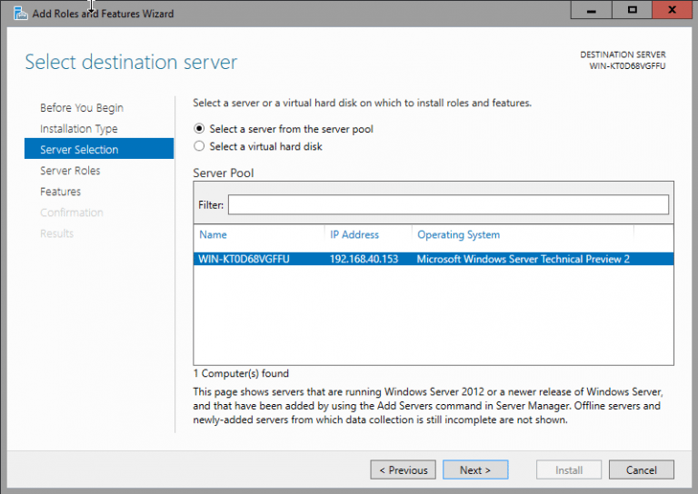 Windows Server Technical Preview 2 No GUI - Virtualization Howto
