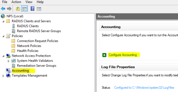 Windows 2012 R2 NPS log files location configuration - Virtualization Howto