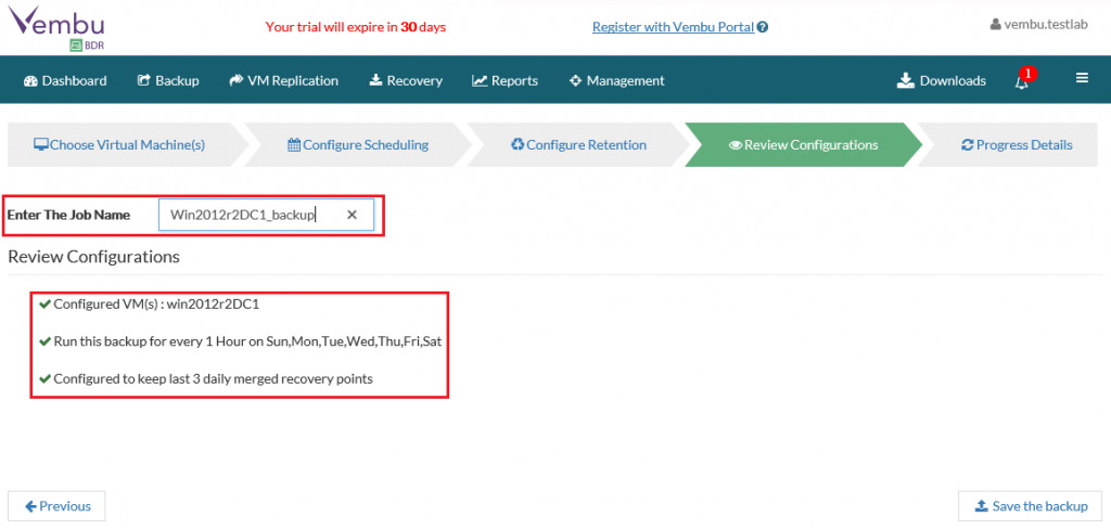 Vembu BDR Suite 3.6 Hands On Review - Virtualization Howto