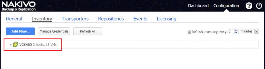 Export Nakivo Backup and Replication configuration to another appliance ...