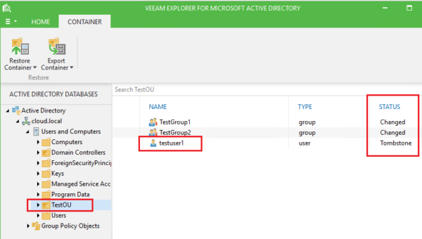Veeam Restore Windows Server 2016 Active Directory Objects - Virtualization Howto