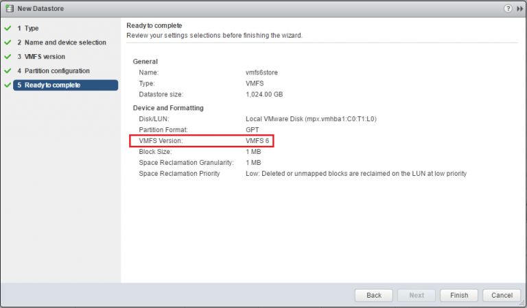 How to Create VMFS 6 Datastore in VMware vSphere 6.5 - Virtualization Howto