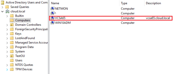 VMware VCSA 6.5 error code 42500 joining Active Directory domain - Virtualization Howto