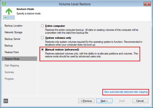 Veeam Windows Agent Bare Metal Restore to VM - Virtualization Howto