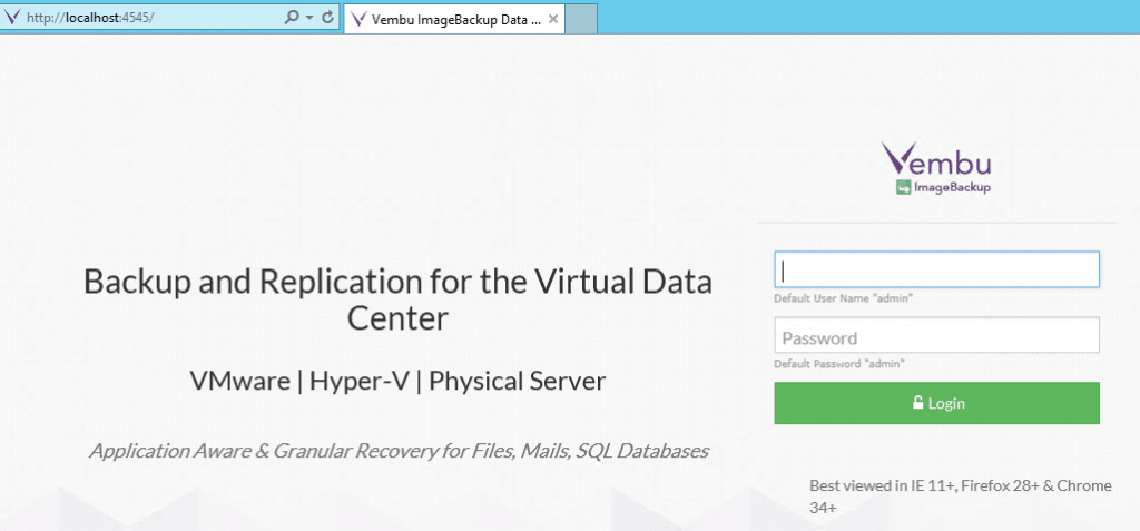 Vembu BDR Suite Protecting Virtual and Physical Servers - Virtualization Howto