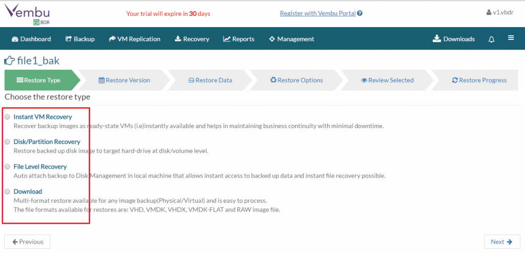 Vembu BDR Suite Protecting Virtual and Physical Servers - Virtualization Howto