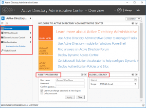 Windows Server 2016 Active Directory Administrative Center - Virtualization Howto