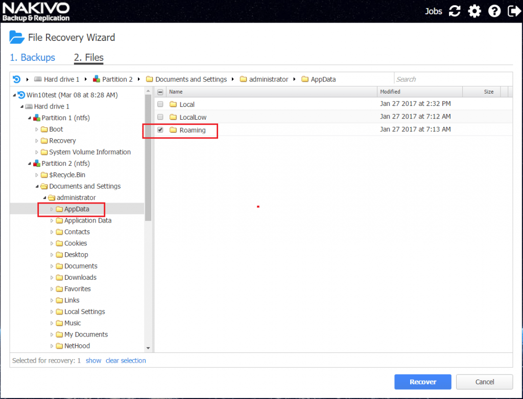 Restoring Hyper V Vms With Nakivo Backup And Replication V7 Virtualization Howto