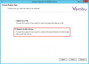 Vembu BDR Suite Consistent Application Aware Backup and Restore ...