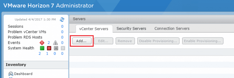 Setup VMware Horizon View Connection Server vCenter Connection - Virtualization Howto