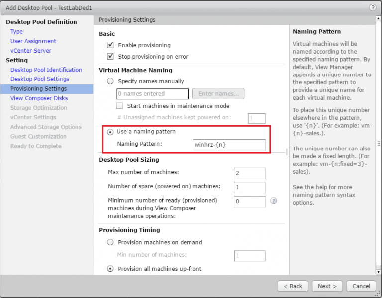 Create Dedicated Linked Clones with VMware Horizon View 7.1 - Virtualization Howto