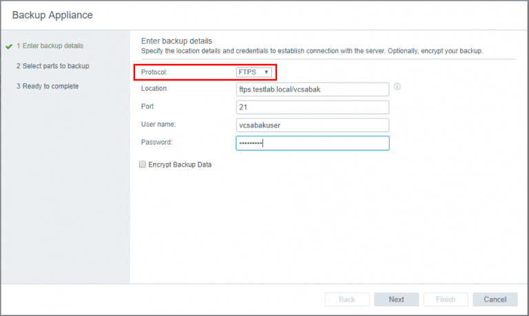 Create Secure Ftps Server For Vmware Vcsa 65 Backups Virtualization Howto