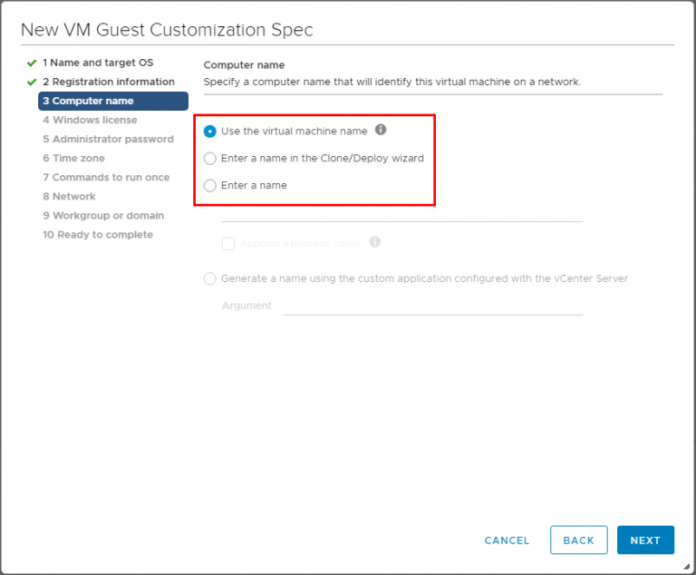 Using Vmware Vsphere Vm Customization Specification Virtualization Howto