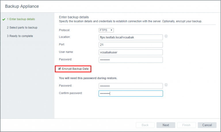 Create Secure Ftps Server For Vmware Vcsa 65 Backups Virtualization