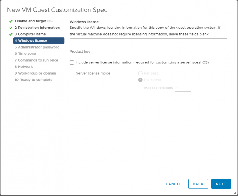 Using VMware vSphere VM Customization Specification - Virtualization Howto