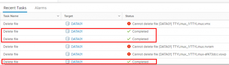 Accidentally delete VMware datastore files for a running VM? - Virtualization Howto
