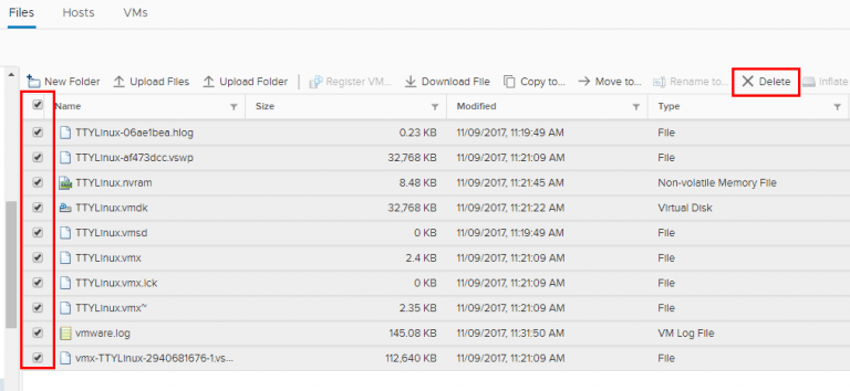 Accidentally delete VMware datastore files for a running VM? - Virtualization Howto
