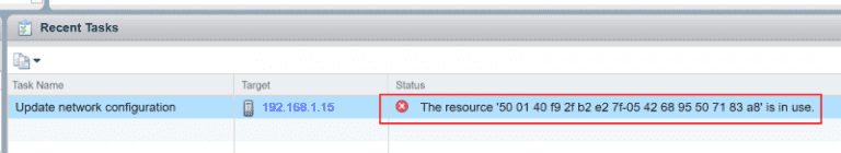 Delete Vmware Distributed Virtual Switch The Resource Is In Use Virtualization Howto
