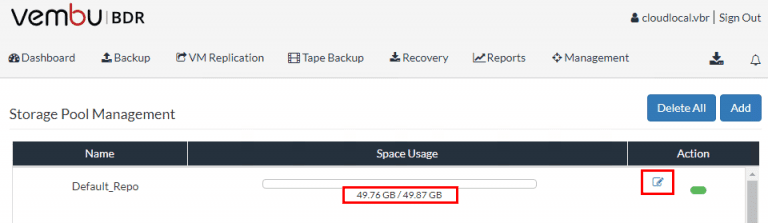 Adding Backup Space with Vembu BDR Suite Storage Pools - Virtualization Howto