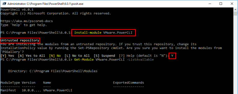 Installing Powershell Core Powercli 100 In Windows 10 Virtualization Howto