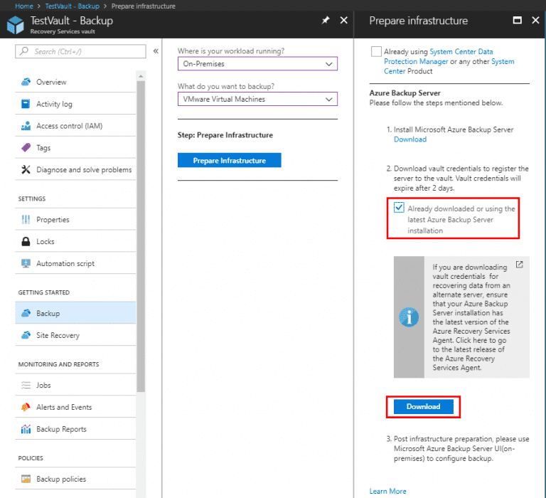 Installing and Configuring Microsoft Azure Backup Server ...