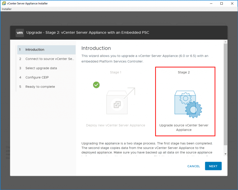 Upgrading To Vmware Vcenter Server Vcsa 67 Virtualization Howto