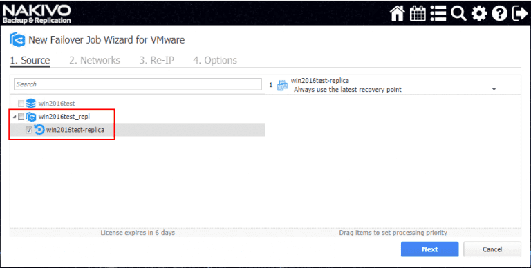 Configuring NAKIVO Backup and Replication Automated VM Failover Feature - Virtualization Howto