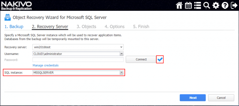 SQL Server 2017 Instant Object Recovery with NAKIVO Backup and ...