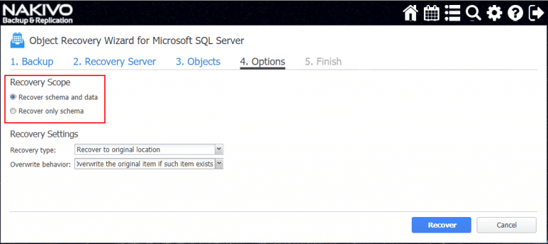SQL Server 2017 Instant Object Recovery with NAKIVO Backup and ...