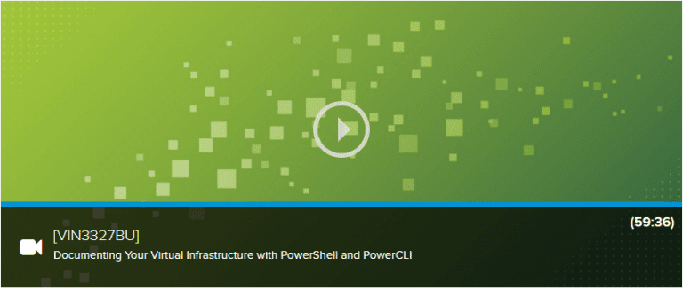 Automate Vmware Vsphere Documentation With Powershell And Powercli Virtualization Howto