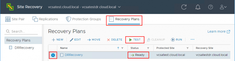 Testing a Disaster Recovery Plan with VMware Site Recovery Manager SRM ...