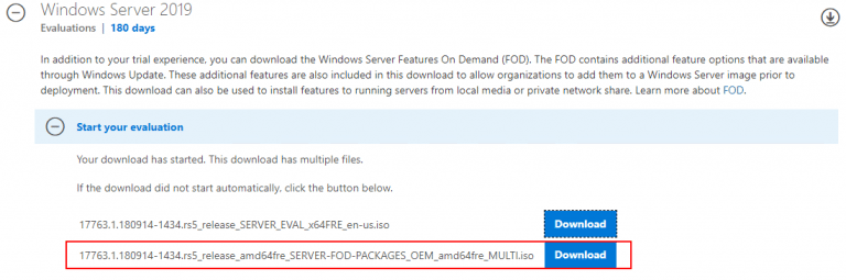 Windows Server 2019 Server Core App Compatibility Feature on Demand FoD ...