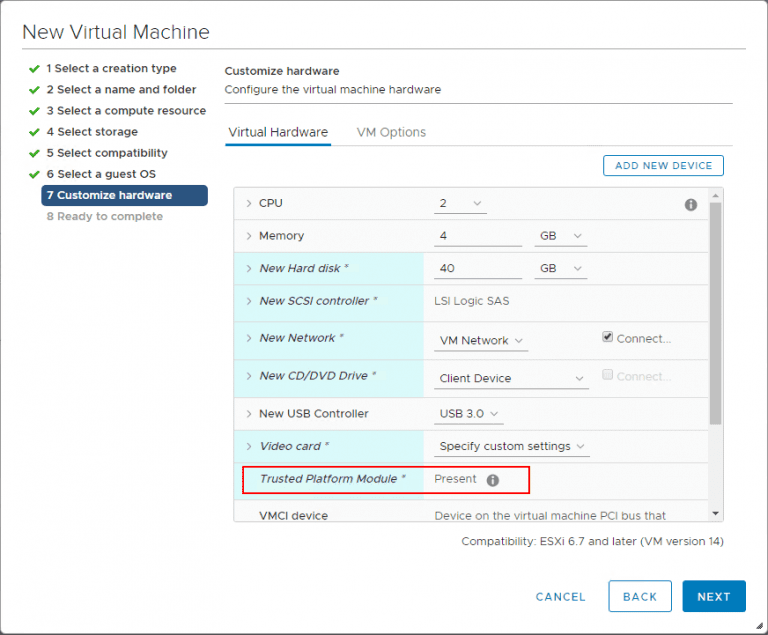 Securing Vmware Virtual Machines With Encryption Vbs And Vtpm Virtualization Howto