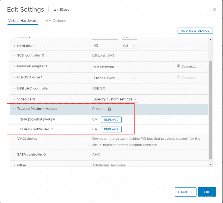 Securing Vmware Virtual Machines With Encryption Vbs And Vtpm Virtualization Howto