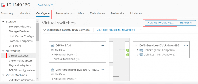 Failed To Add A Vsphere Distributed Switch Vmkernel Adapter On Esxi Host Virtualization Howto