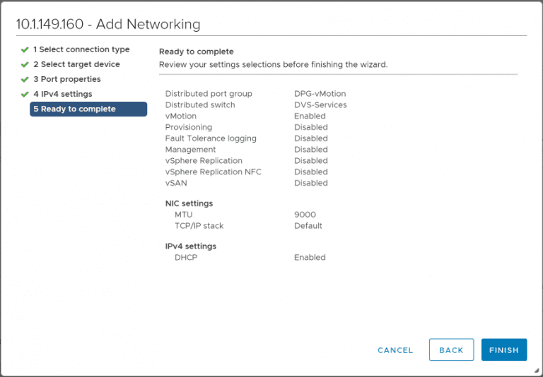 Failed To Add A Vsphere Distributed Switch Vmkernel Adapter On Esxi Host Virtualization Howto