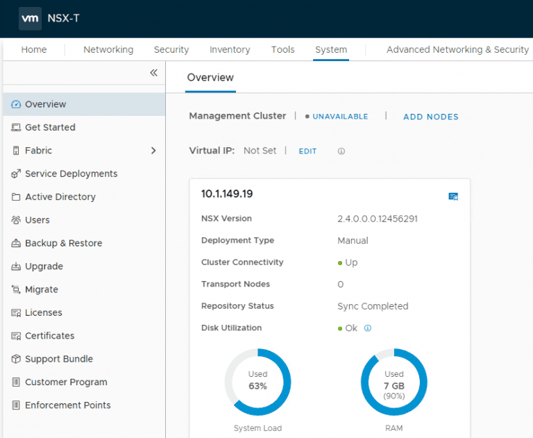 Install Vmware Nsx T 24 Manager Controller Combined Appliance