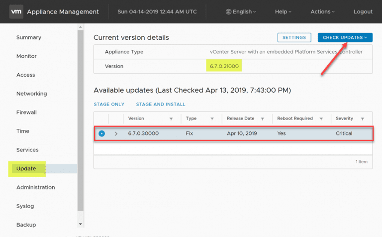 Upgrade To Vmware Vsphere Vcenter Vcsa 67 Update 2 With Vami Virtualization Howto