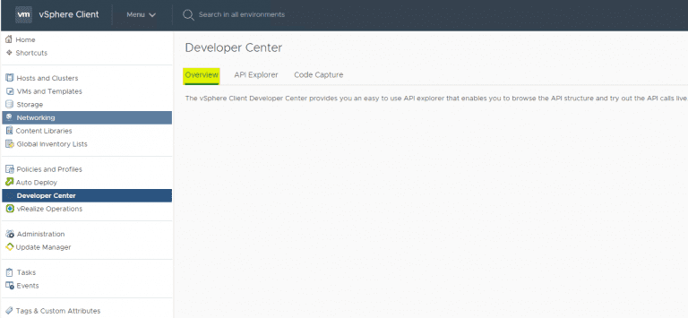 New VMware vSphere 6.7 Update 2 Client Developer Center API Explorer ...