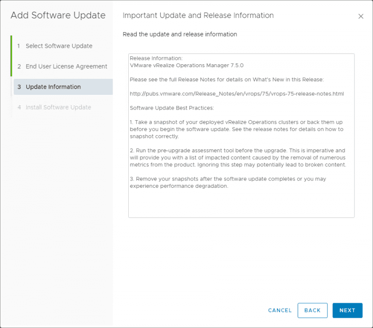 Upgrade To Vmware Vrealize Operations Manager 75 Virtualization Howto