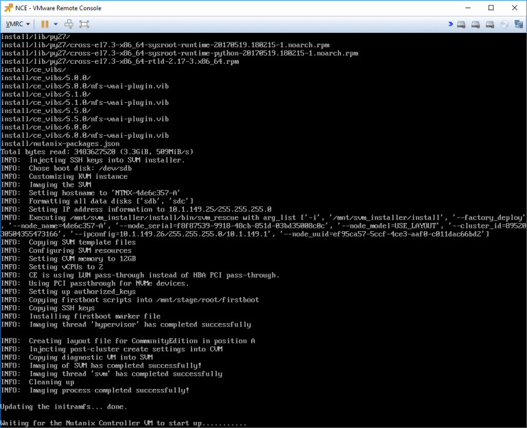 Install Nested Nutanix Ce In Vmware Vsphere Esxi 67 Update 1