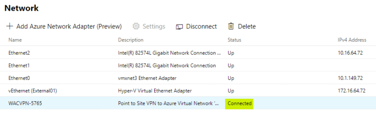 Install and Configure Windows Server 2019 Azure Network Adapter ...