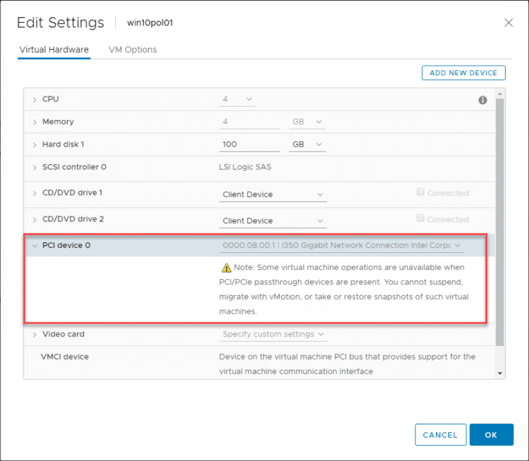 Enable VMware Virtual Machine 802.1X Authentication - Virtualization Howto