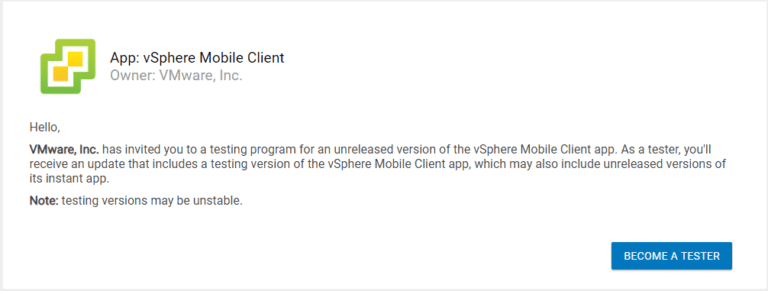 New vSphere Mobile Client Fling with Docker Container Notification ...