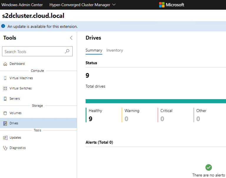 Manage Storage Spaces Direct with Windows Admin Center - Virtualization ...