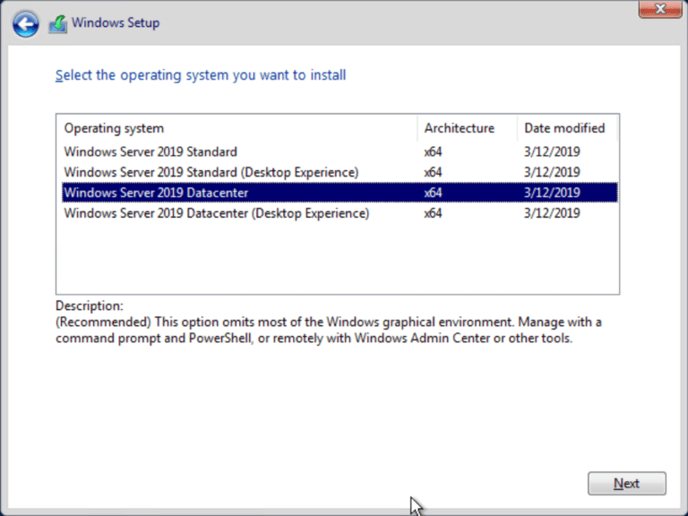 Managing Windows Server 2019 Core with Windows Admin Center ...