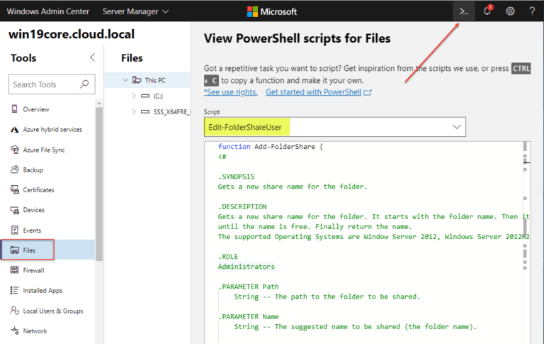 Managing Windows Server 2019 Core with Windows Admin Center ...