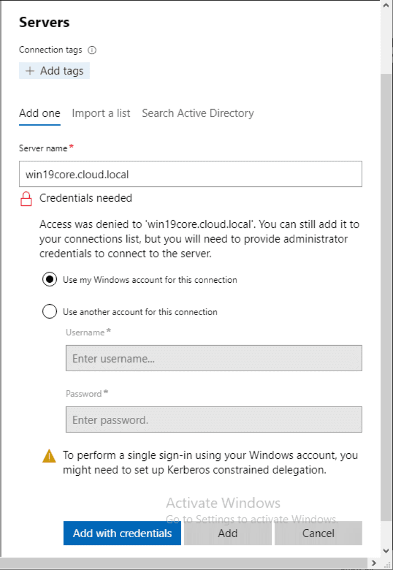 Managing Windows Server 2019 Core with Windows Admin Center ...