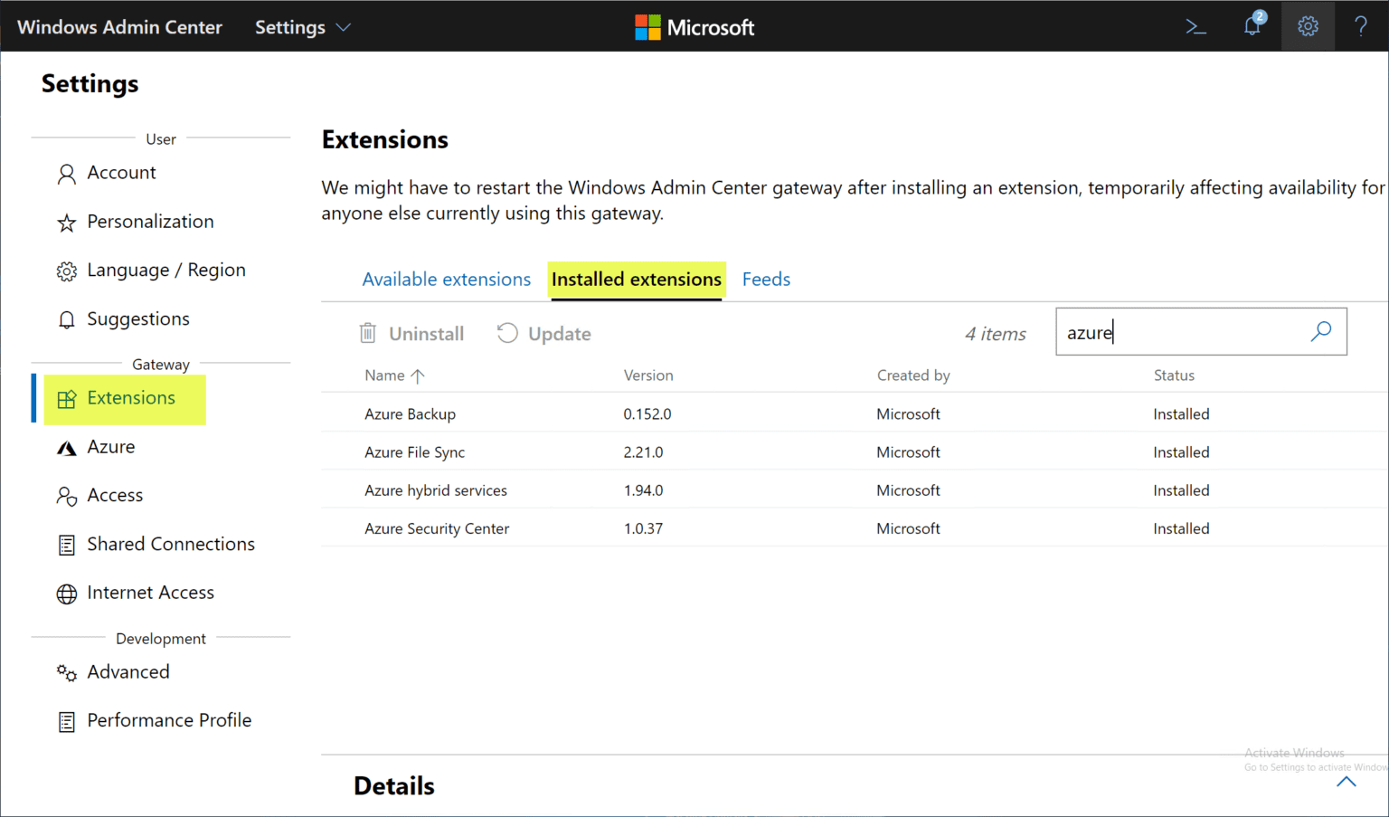 Azure Hybrid Connection Configuration with Windows Admin Center ...