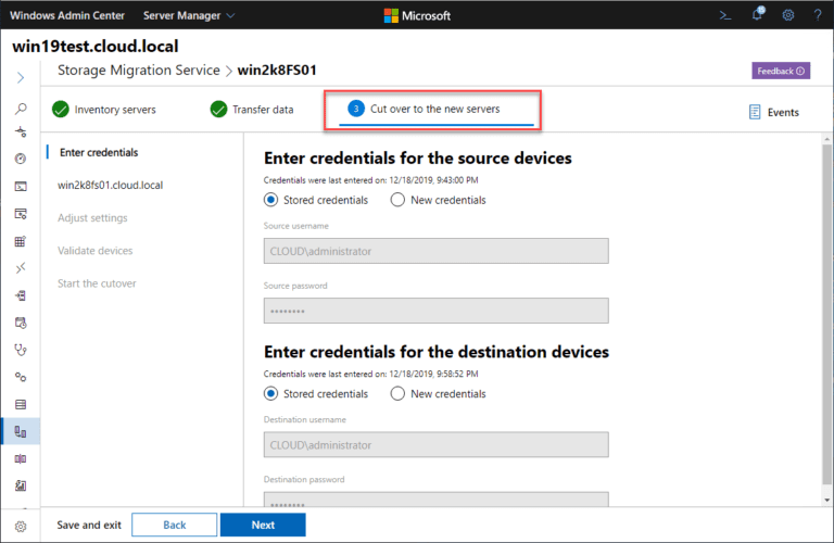 Migrate Windows Server 2008 R2 to 2019 with Storage Migration ...